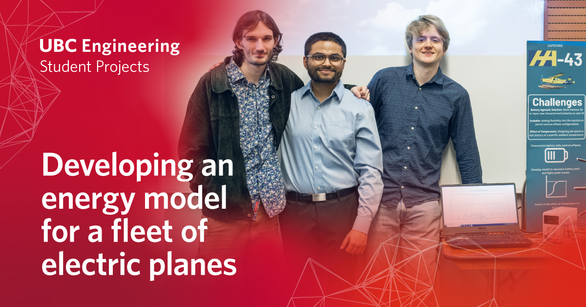 Developing an Energy Management Model to Support Electric-Powered Aviation | UBC Engineering