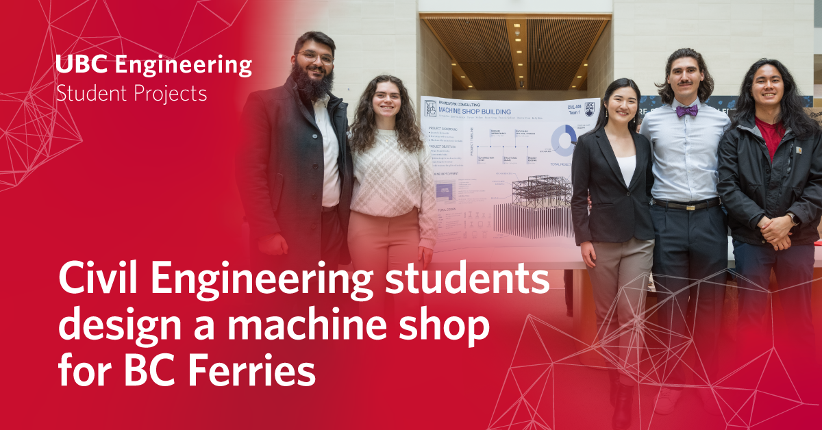 Designing a machine shop for BC Ferries | UBC Engineering