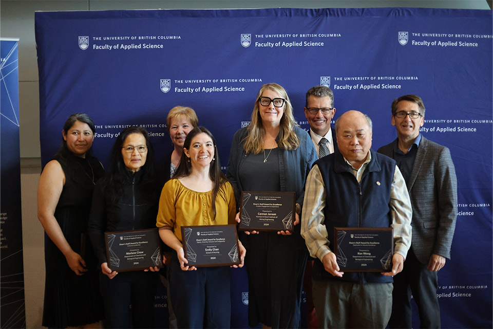 2024 Dean's Awards highlights exceptional Engineering faculty and staff - News | UBC Engineering